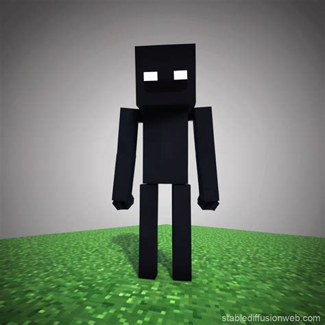 Minecraft Enderman Character Stable Diffusion Online