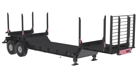 Logging Trailer Collection 3d Model Turbosquid 2298109