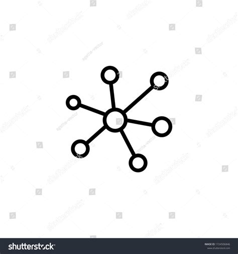 Network Icon Vector On White Background Stock Vector Royalty Free 1724506846 Shutterstock