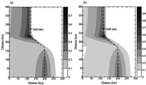 Computed Excess Pore Pressure Ratio L In The D ́collement Where