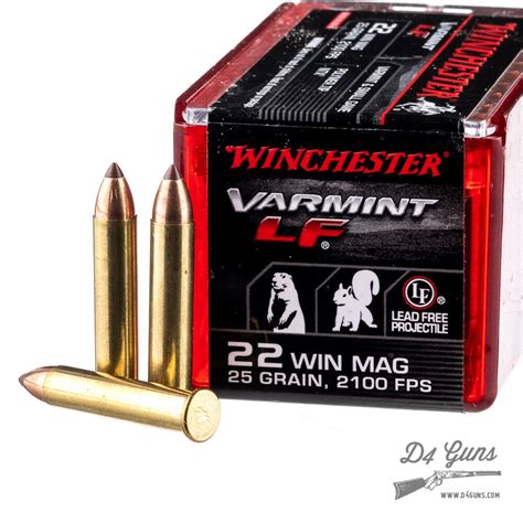 Winchester Varmint Lf 22 Wmr 25gr Pt Nxt 50 Rounds X22mhlf