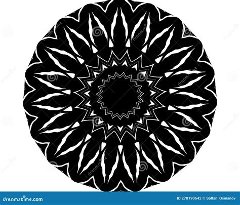 A Kaleidoscope Of Unique Patterns On A Black Background Black And