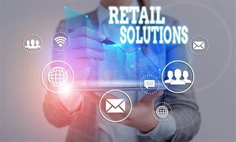 Word Writing Text Retail Solutions Business Concept For Process Of