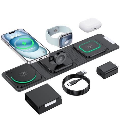 Wireless Charger For 3 In 1 Charging Station For Apple Multiple