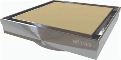 Stainless Steel Square Tile Insert Drain With Trap Ss 304 At Best