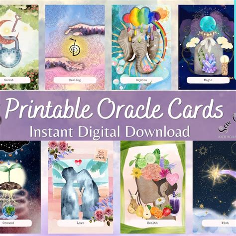 create your own oracle cards etsy