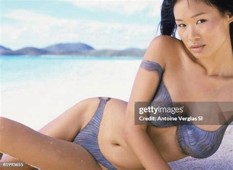 Model Audrey Quock Poses For The 1999 Sports Illustrated Swimsuit