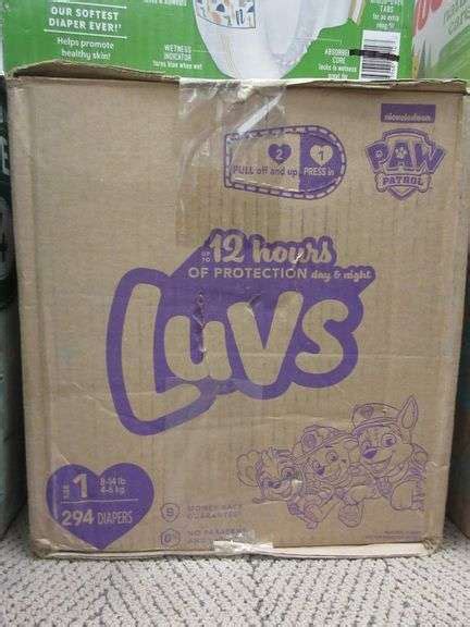 Newborn Diapers Luvs Size 1 Prime Time Auctions Inc