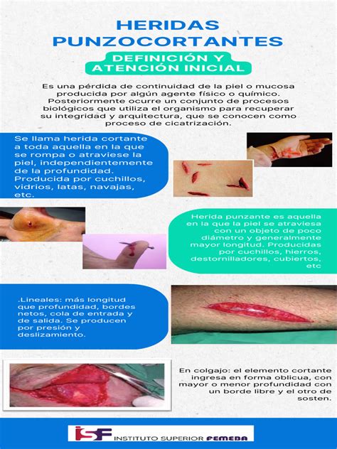 Tipos Y Manejo De Heridas Punzocortantes Pdf Herida Medicina Clinica