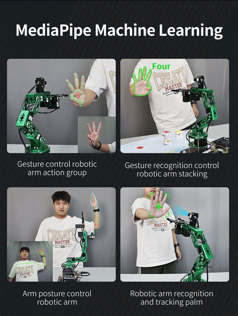 6dof Raspebrrypi Robotic Arm With Hd Camera Use Ros Python Programming