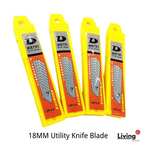 18mm Utility Knife Blade Pen Knife Refill Knife Blade Refill 10 Pcs