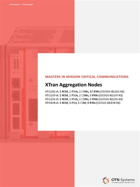 M802 21 Xtran Aggregation Nodes A4 E Screen Pdf Power Supply Computer Science