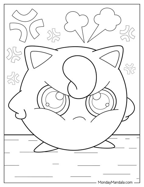 22 Jigglypuff Coloring Pages Free Pdf Printables