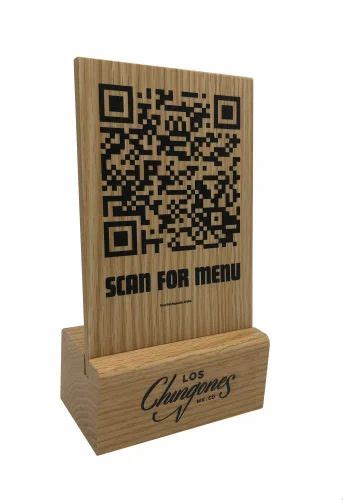 QR Code Display Stand QR Stand Acrylic Display For QR Code Wooden QR Code Display At 49