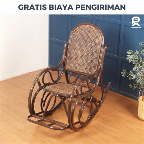 Jual Kursi Goyang Rotan Asli Kursi Ayunan Santai Minimalis Termasuk Bantal Untuk Ruang Tamu