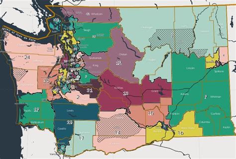Whatcom Washington State Legislative District Map Qualified Legal