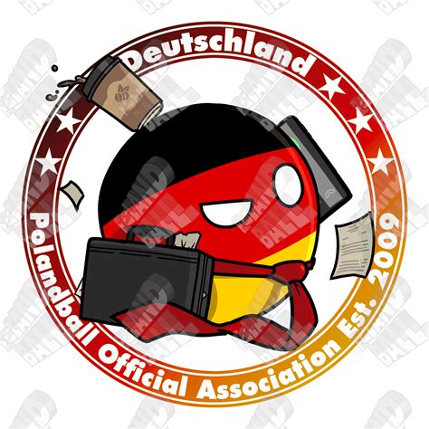Polandball Official Association T Shirt Germany Polandball Official