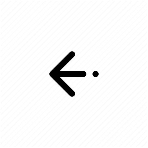 Left Arrow Pointer Navigation Back Down Direction Icon Download