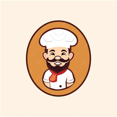 Oncle Souriant Un Dessin Animé Dillustration Vectorielle Un Oncle Chef