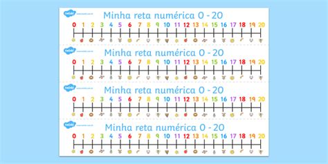 Minha Reta Numérica 0 20 Teacher Made Twinkl