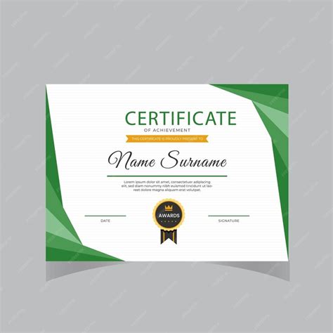 Premium Vector Simple And Modern Certificate Design Template Modern