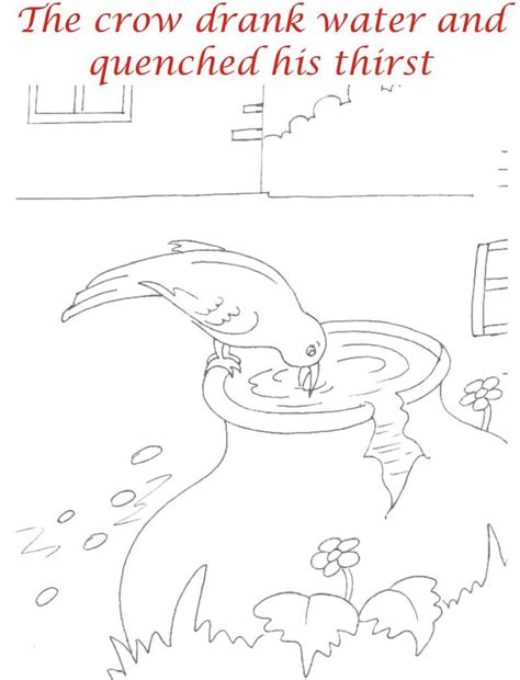The Crow And The Pitcher Coloring Pages 2025