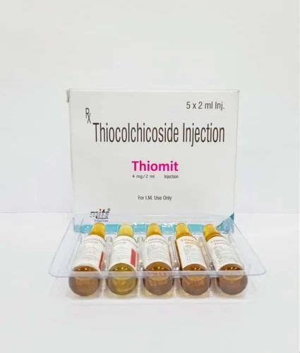 Thiocolchicoside Injection 4 Mg 2 Ml Prescription At Best Price In Panchkula