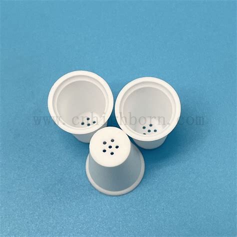 Customized 95 Alumina Al2o3 Ceramic Dry Herb Heating Crucibles With Bottom Holes Buy Alumina