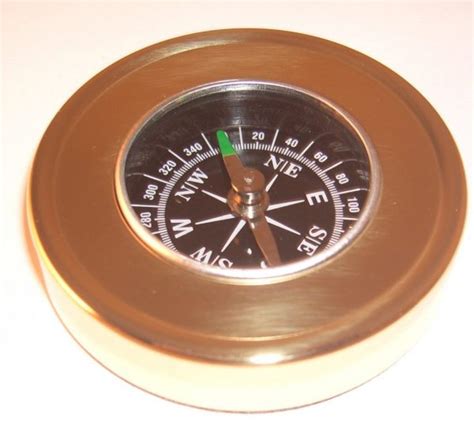 Brass Compass The Wood Shed Ideal Wooden Paperweight