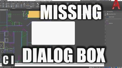 autocad tutorial how to fix missing dialog boxes open saveas etc