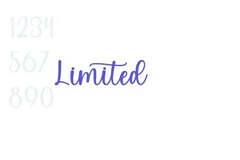 Limited Font Free Download Now