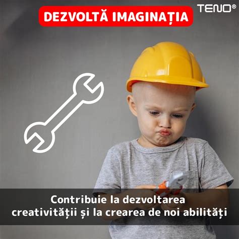 Set Trusa De Unelte Si Scule Teno® Jucarie De Rol 14 Accesorii Si