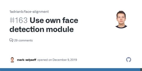 Use Own Face Detection Module Issue Adrianb Face Alignment GitHub