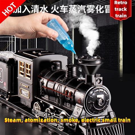 Classical Electric Train Railway With Track Steam Locomotive Sound