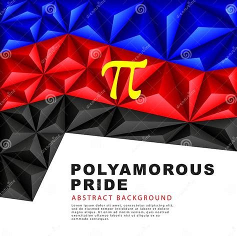 Polygonal Flag Of Polyamorous Pride Abstract Background In The Form Of