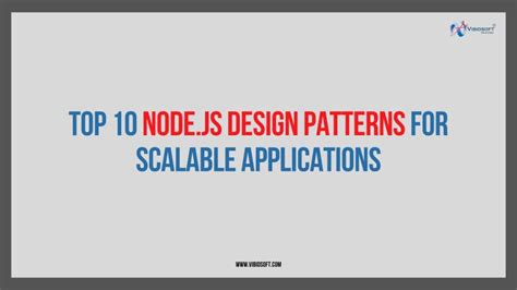 Chirag Dave On Linkedin Top 10 Nodejs Design Patterns For Scalable Applications