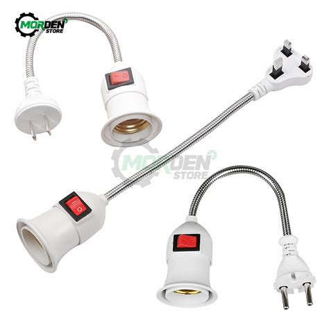 Jual Eu Us Uk Plug E27 Lamp Base Wall Flexible Holder Light Socket