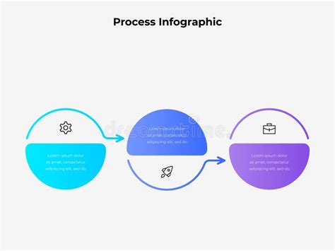 Rounded Process Infographic Stock Illustrations 1504 Rounded Process
