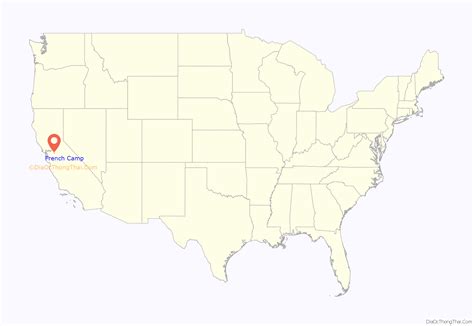 Map Of French Camp Cdp California Thong Thai Real