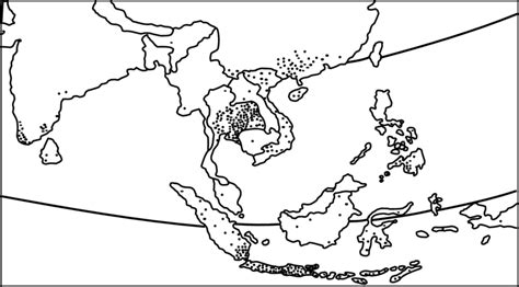Cassava Production Zones In Asia In 1999 Each Dot Represents 10000 Ha