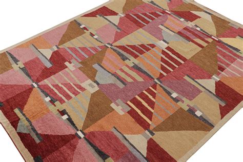 Rug And Kilims Scandinavian Style Custom Rug With Colorful Geometric
