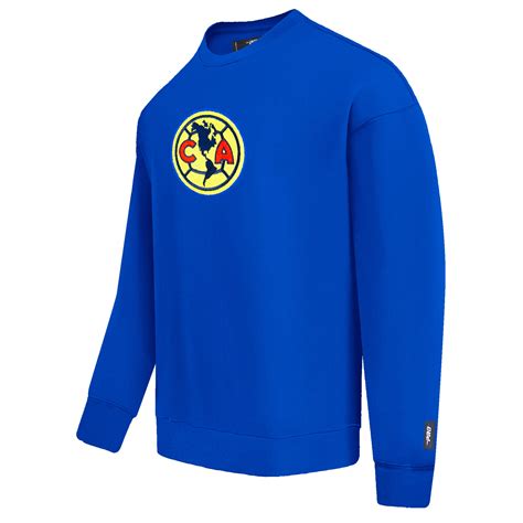 Liga Mx Club America Stadium Mens Fleece Crewneck Royal Blue Pro Standard