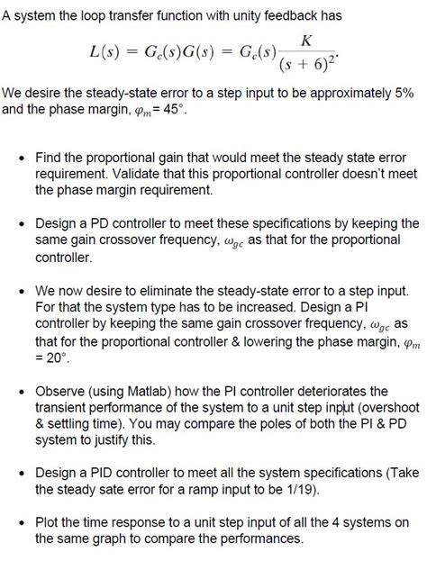 Solved A System The Loop Transfer Function With Solutioninn