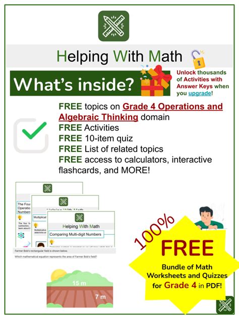 Grade 4 Operations And Algebraic Thinking