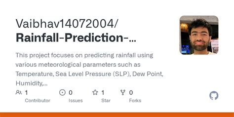 Github Vaibhav14072004rainfall Prediction Using Machine Learning