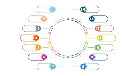 Infographic With 14 Steps Process Or Options 18982179 Png