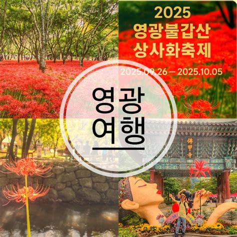 전남 영광 가볼만한곳 여행 불갑산상사화축제 가을꽃 축제 기본정보 네이버 블로그