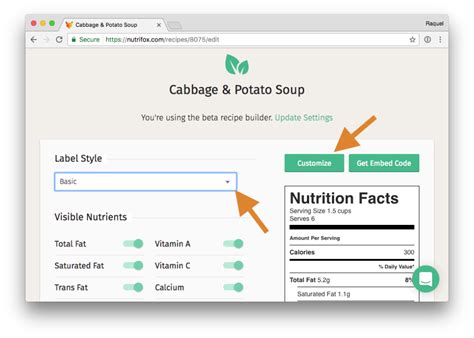 Are There Different Label Styles I Can Use Nutrifox