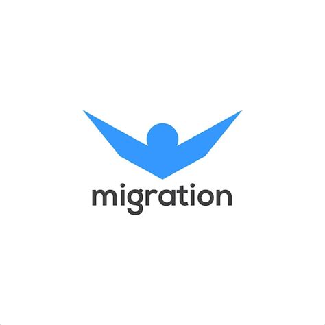 Premium Vector Migration Logo Design Vector Templet