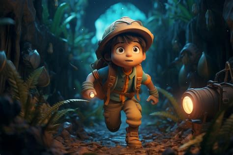 Timmy The Tiny Explorer Generative Ai Premium Ai Generated Image